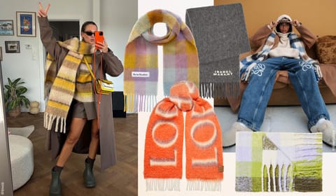 An Oversized Scarf Is The Accessory Of The Season