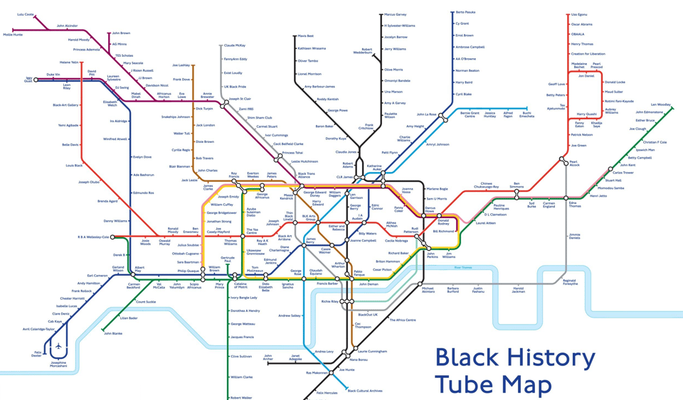 TFL Has Designed A New Tube Map That Commemorates Black History Month ...